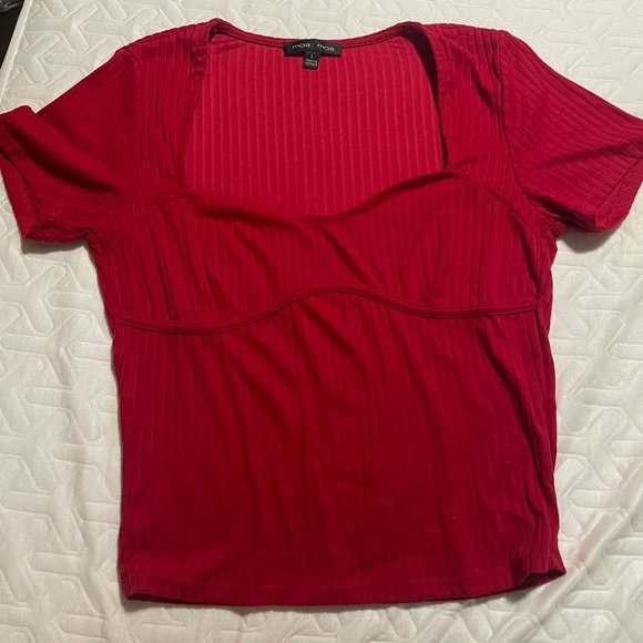 Moa Moa | Tops | Red Moa Moa Top Low Cut Size Large To Big For Me ...